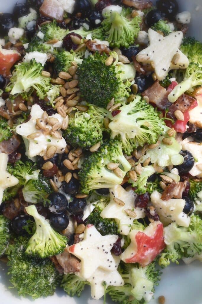 Broccoli Party Salad with Creamy Poppyseed Dressing ⋆ SomeTyme Place ⋆