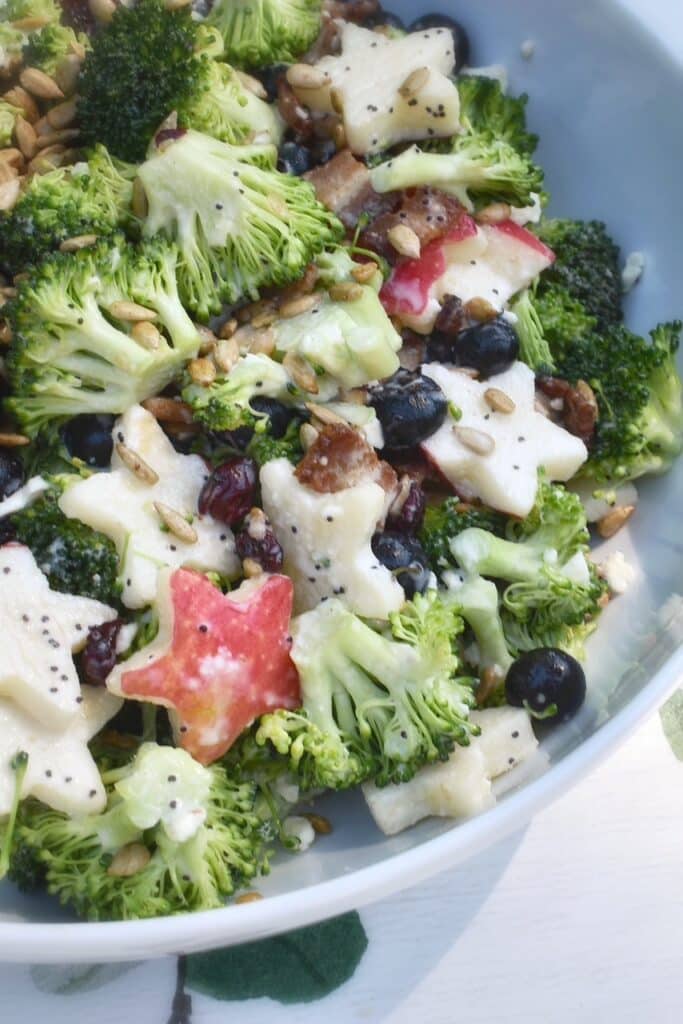 Broccoli Party Salad with Creamy Poppyseed Dressing ⋆ SomeTyme Place ⋆