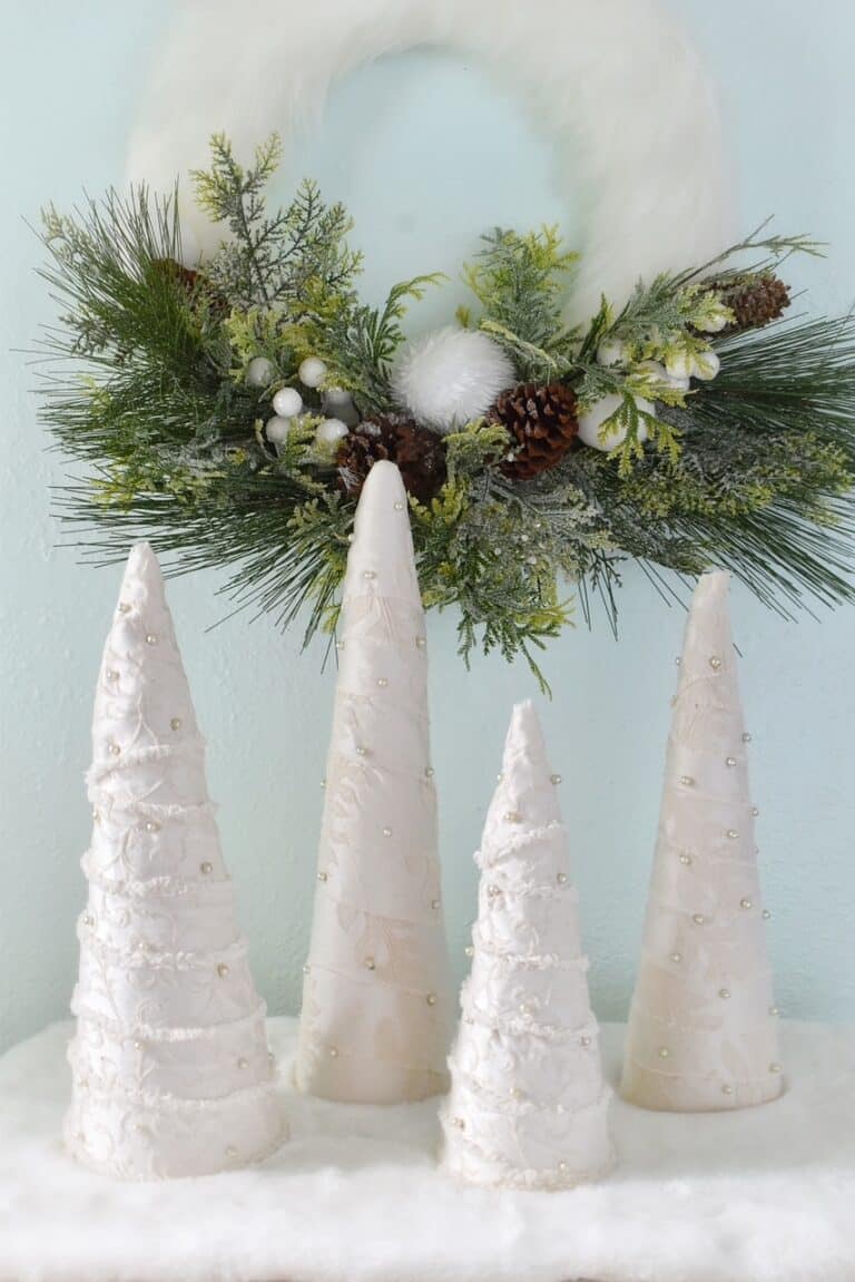 Easy Elegant Fabric Trees ⋆ SomeTyme Place ⋆ Cottage Home